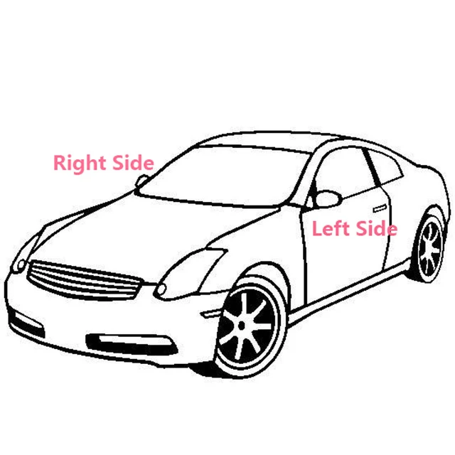 Car Left Side View Drawing