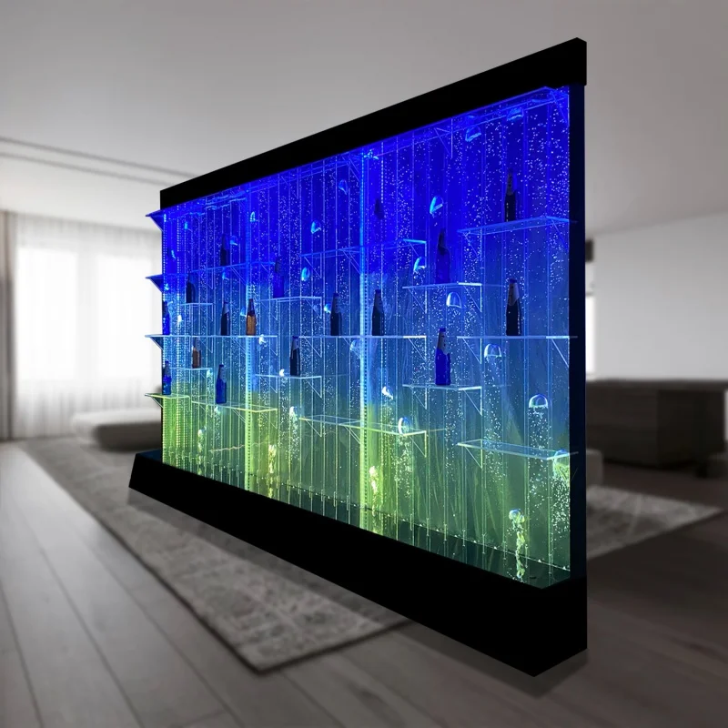 custom-Custom-interior-decorative-acrylic-partition-wall-with-bar ...