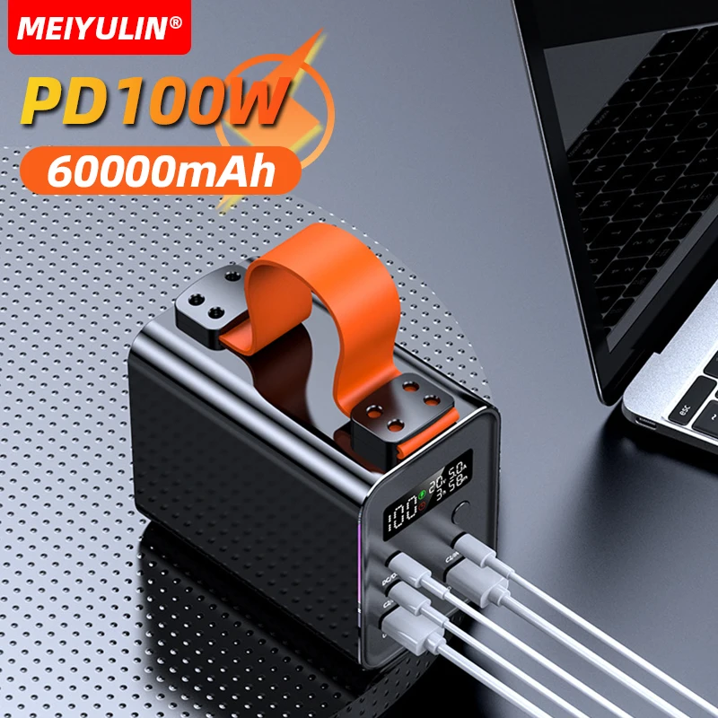 100W-Fast-Charging-Power-Bank-Portable-60000mAh-Large-Capacity-Charger ...