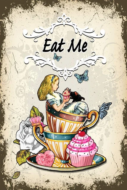 Alice In Wonderland Eat Me Sign