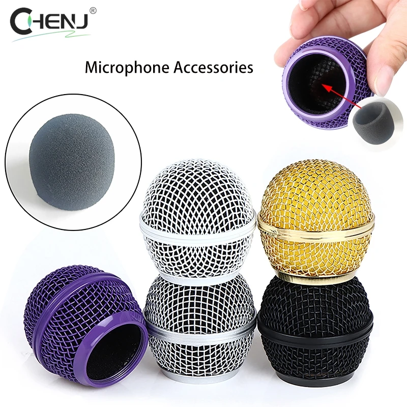 For SM58 Wireless Microphone Replacement Metal Microphone Grille ...