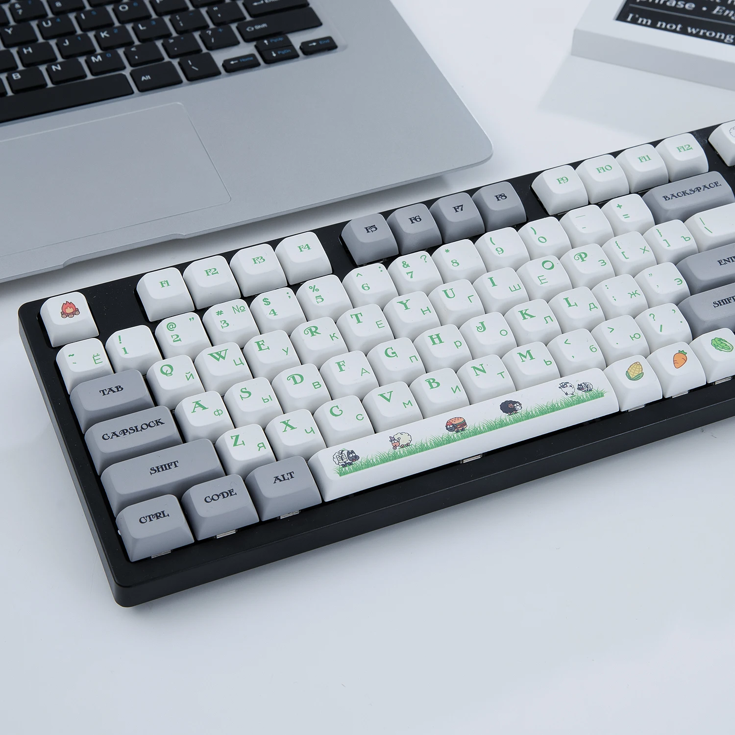 MAIMOOO-Russian-Layout-Keycap-Lamb-keycap-PBT-Keycaps-XDA-Profile-Dye ...