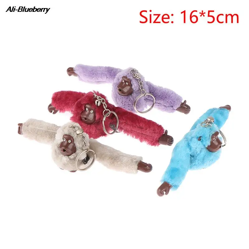 1pc Cute Girl Plush Fur Monkey Toy Key Chain Orangutan Keychain on Pant ...