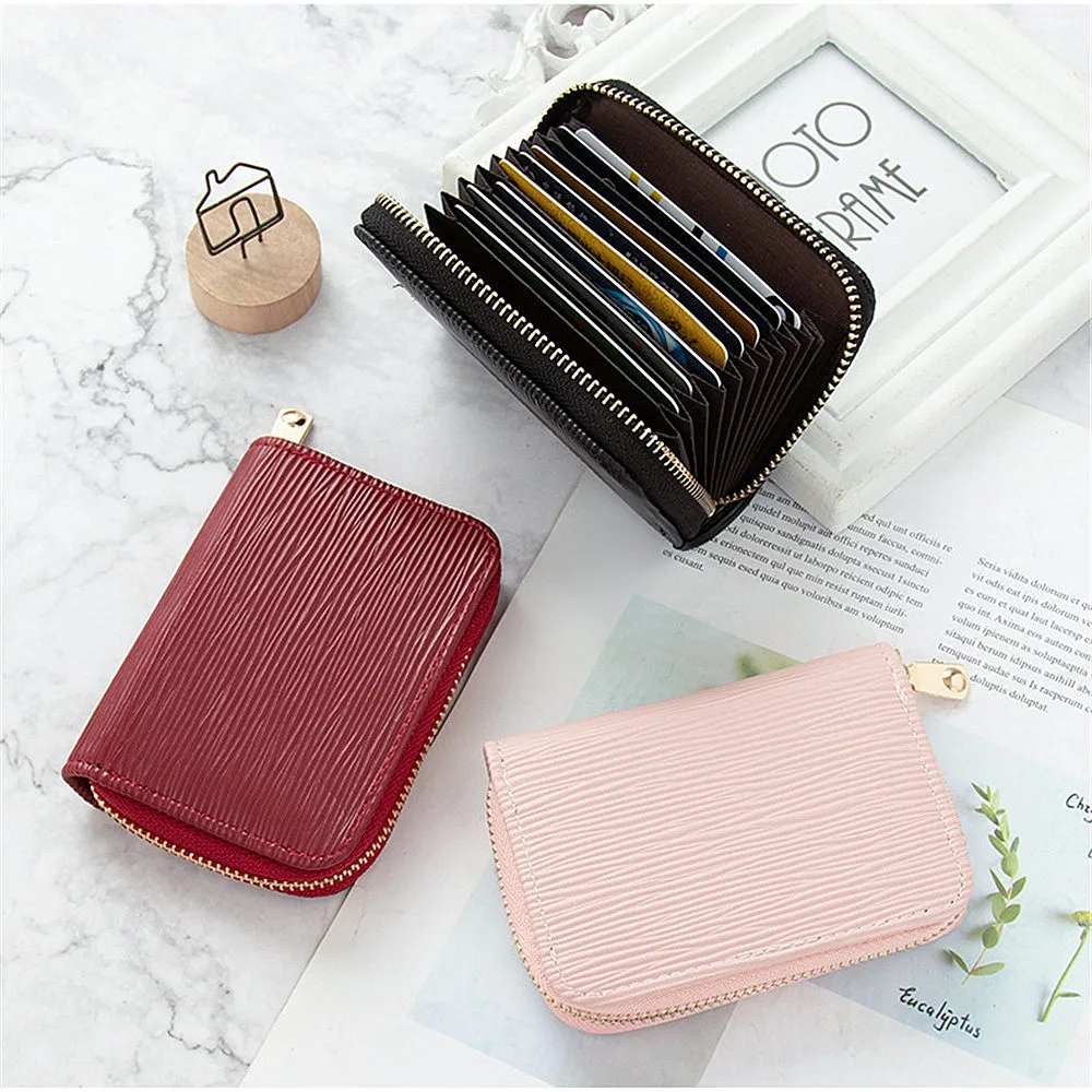 New Women's Wallets Female Coin Purses PU Leather Credit Bank Card ...