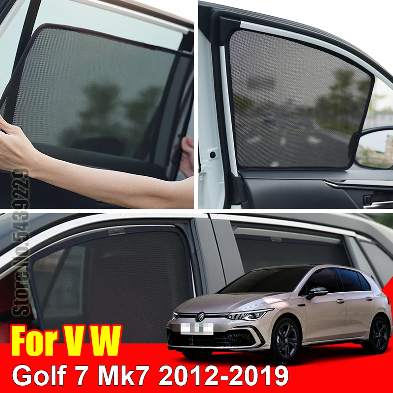 For Volkswagen VW Golf 7 Mk7 2012-2019 Car Window SunShade UV ...