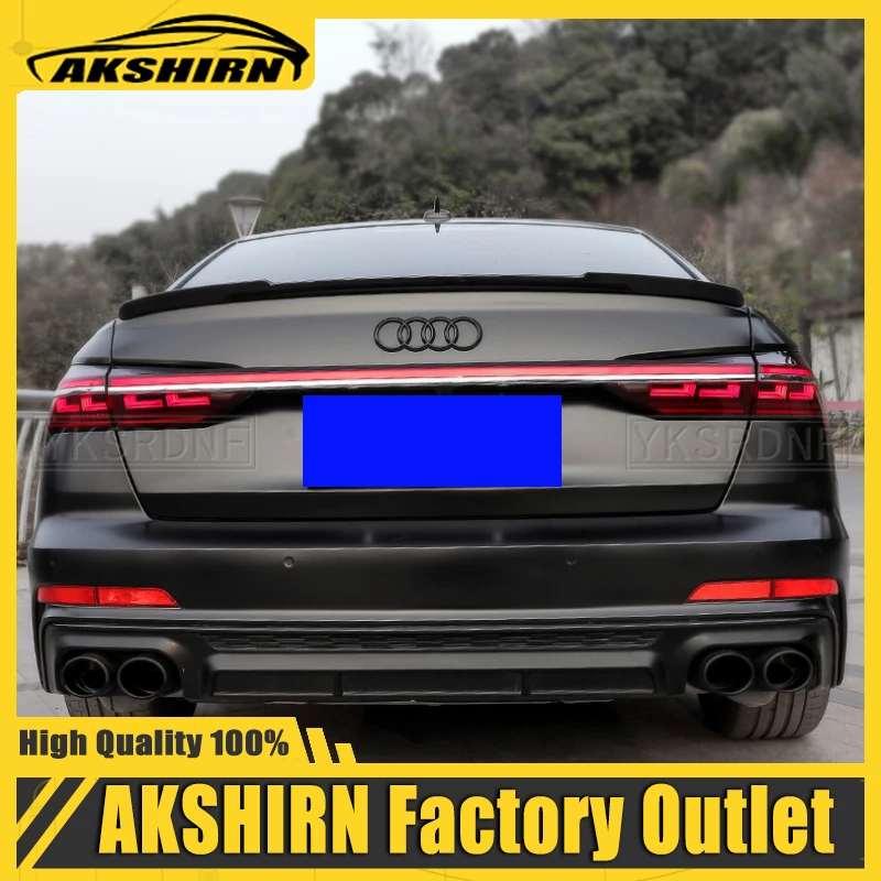 For NEW Audi A6 C8 2019 2020 2021 Spoiler High Quality ABS Car Trunk ...
