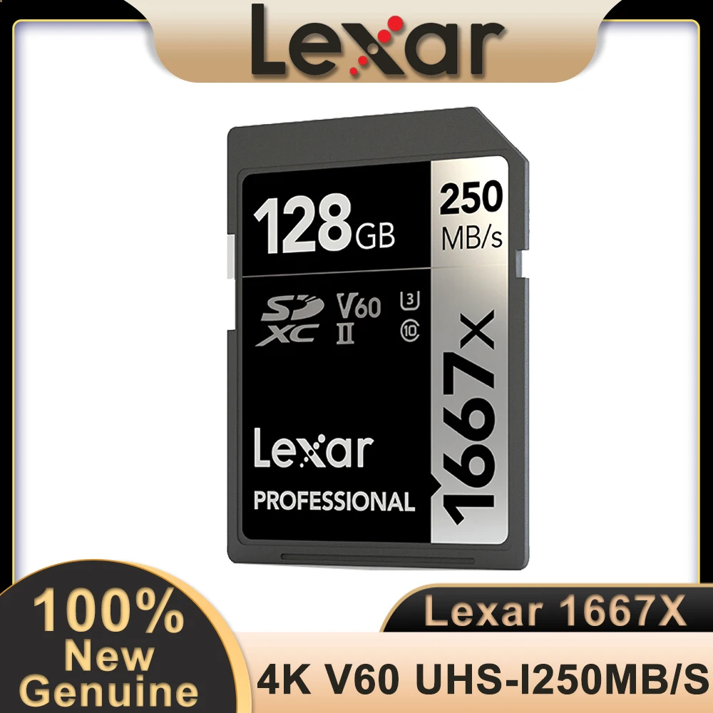 NEW-Original-Lexar-1667x-Professional-64GB-SD-Card-Memory-Card-250MB-s ...
