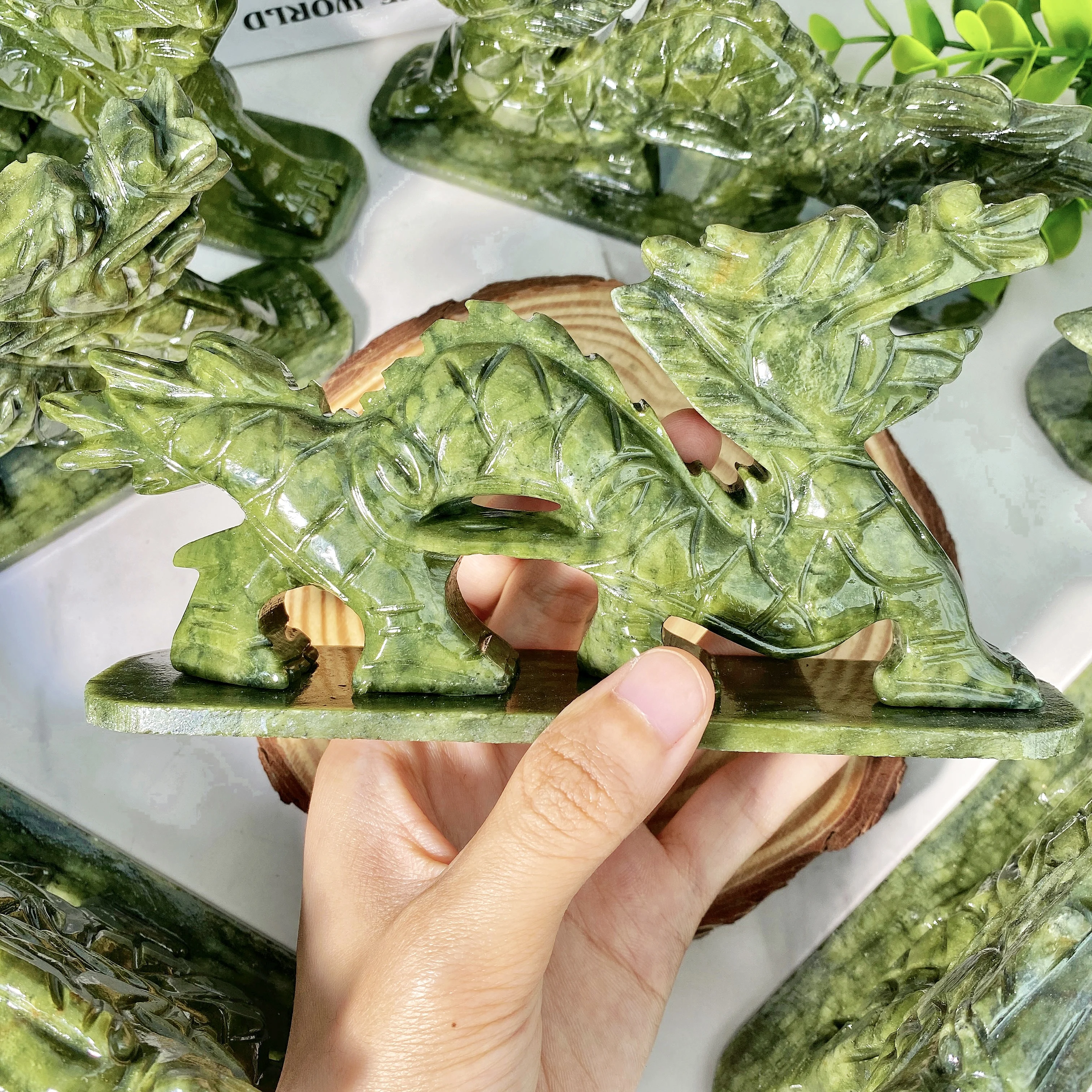 1PC-High-Quality-Xiuyan-Jade-Dragon-Natural-Crystal-Carving-Gemstone ...