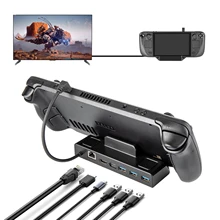 Steam Deck Docking Station TV Base Stand Hub Holder Dock USB C to RJ45 ...