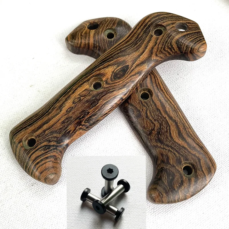 1-Pair-Natural-Solid-Wood-Knife-Grip-Handle-Scales-for-Kabar-BK2-BK9 ...