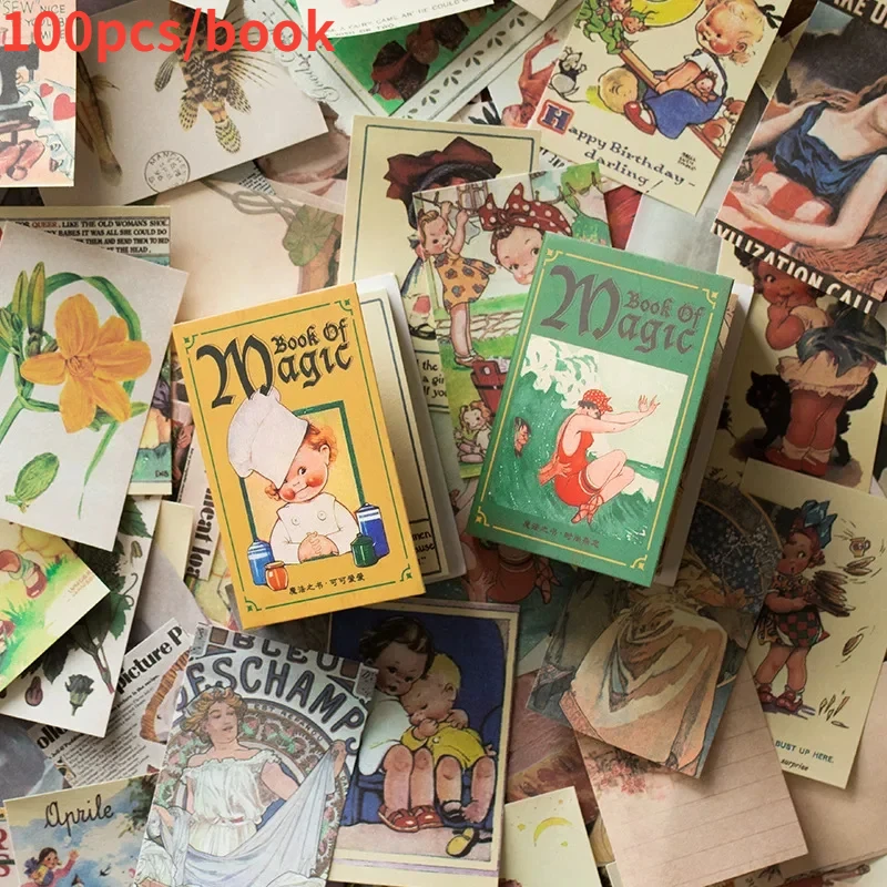 Craft-Paper-Retro-Character-Poster-Scrapbooking-Material-Memo-Book ...