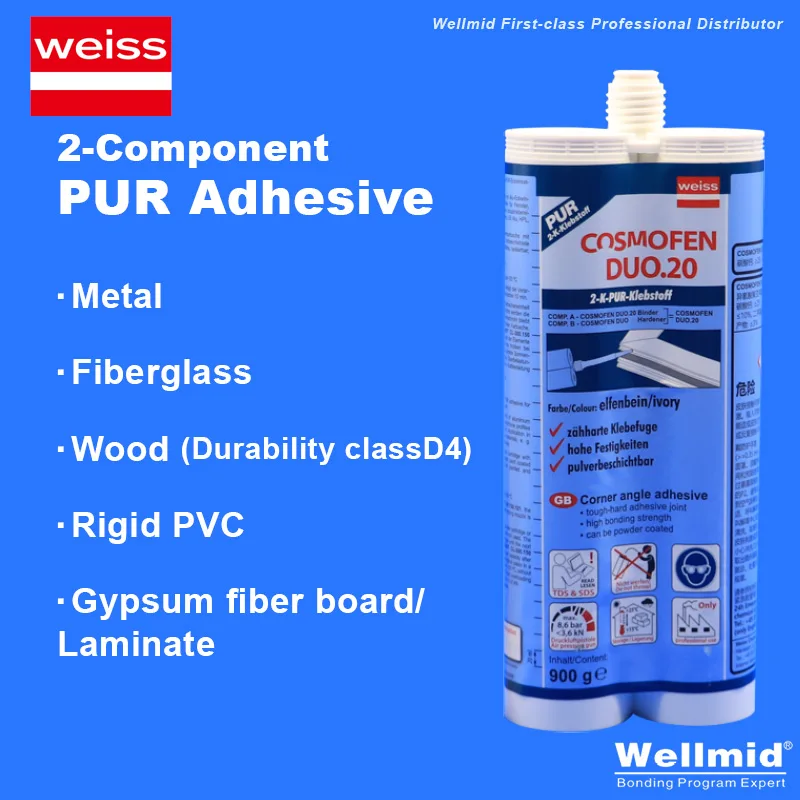 weiss Two-Component-PUR-Adhesive COSMO PU-200.310 Bonding Metal ...