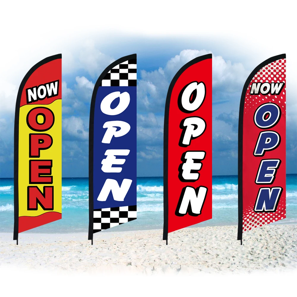 Open-Flag-Opening-Shop-Feather-Flag-Only-Swooper-Without-Pole-Beach ...