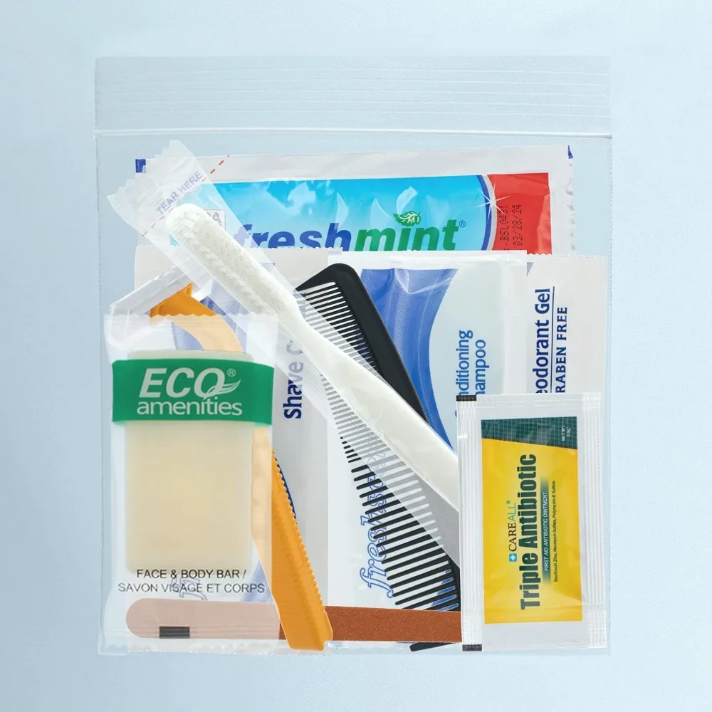 96 Kits - Bulk Case of Wholesale Deluxe 11 Piece Toiletry Kit for Men ...