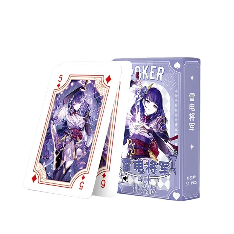 Anime-Genshin-Impact-Raiden-Shogun-Cosplay-Board-Game-Cards-Hardcover ...