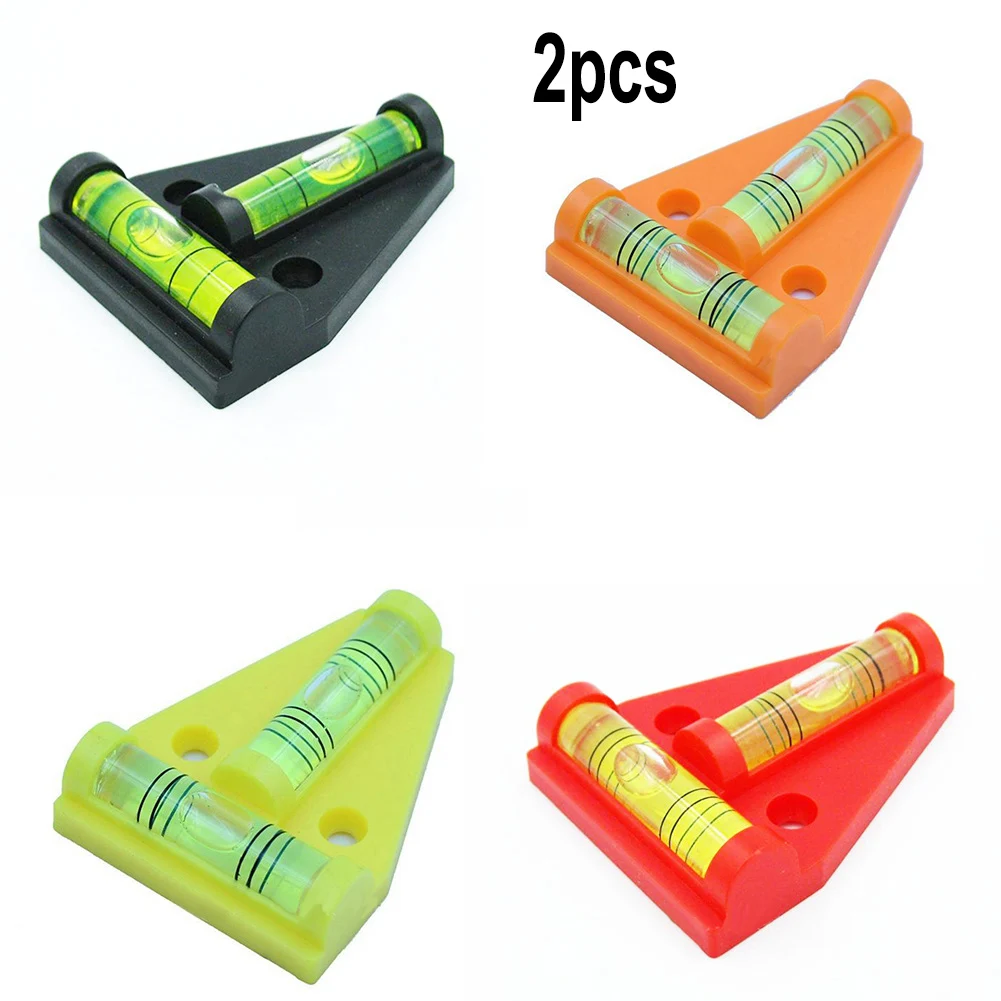 2Pcs Two Way T-Shape Mini Leveller Bubble Spirit Level Horizontal ...