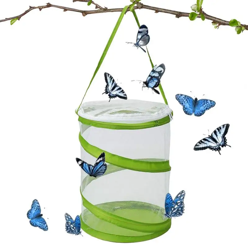 Butterfly-Habitat-Cage-Pop-up-Errarium-Mesh-Enclosure-Mini-Mesh-Insect ...