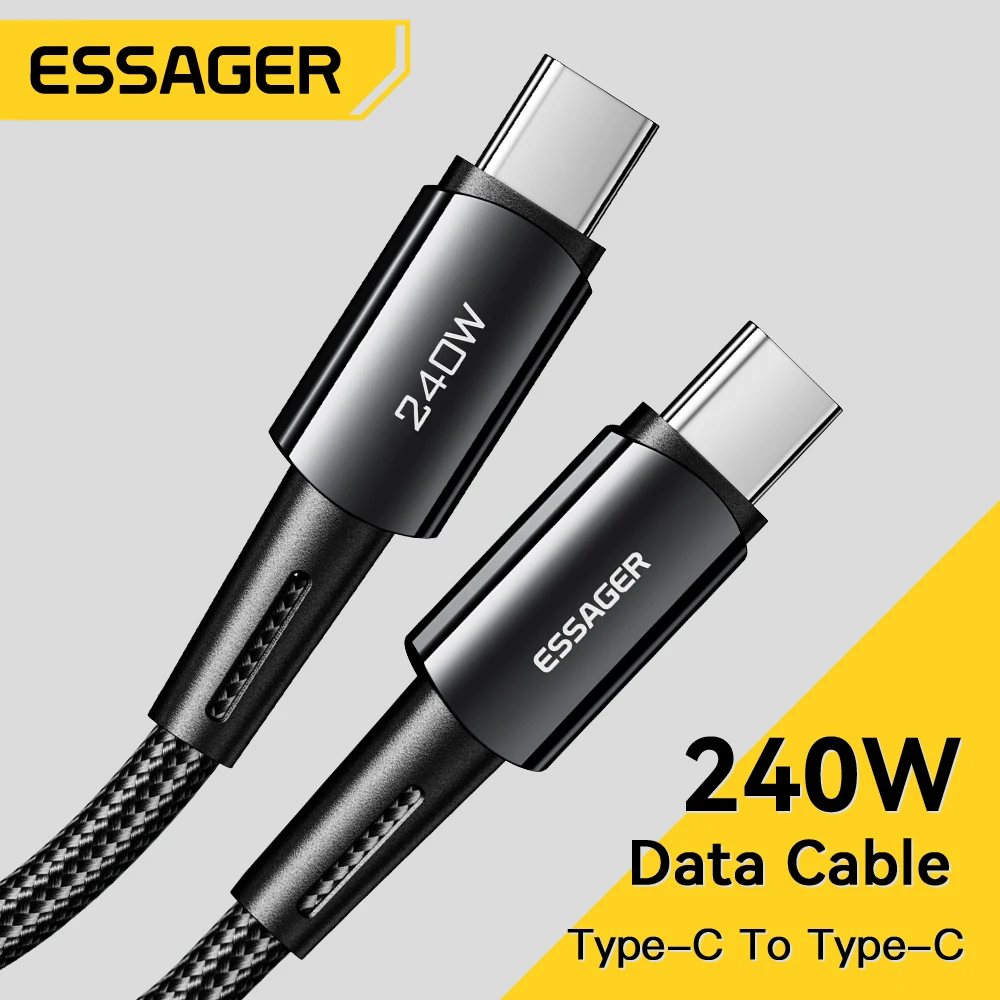 Essager-PD-240W-Super-Fast-Charging-Cables-Type-C-To-USB-Type-C-Wire ...