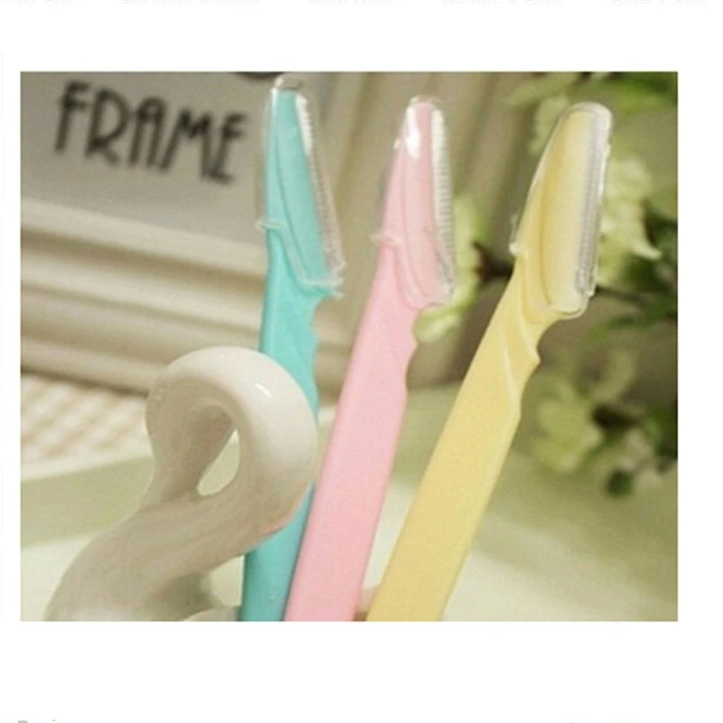 Women Razor Eyebrow Trimmer Eye Brow Shaping Blades Shaver Brow Knife ...