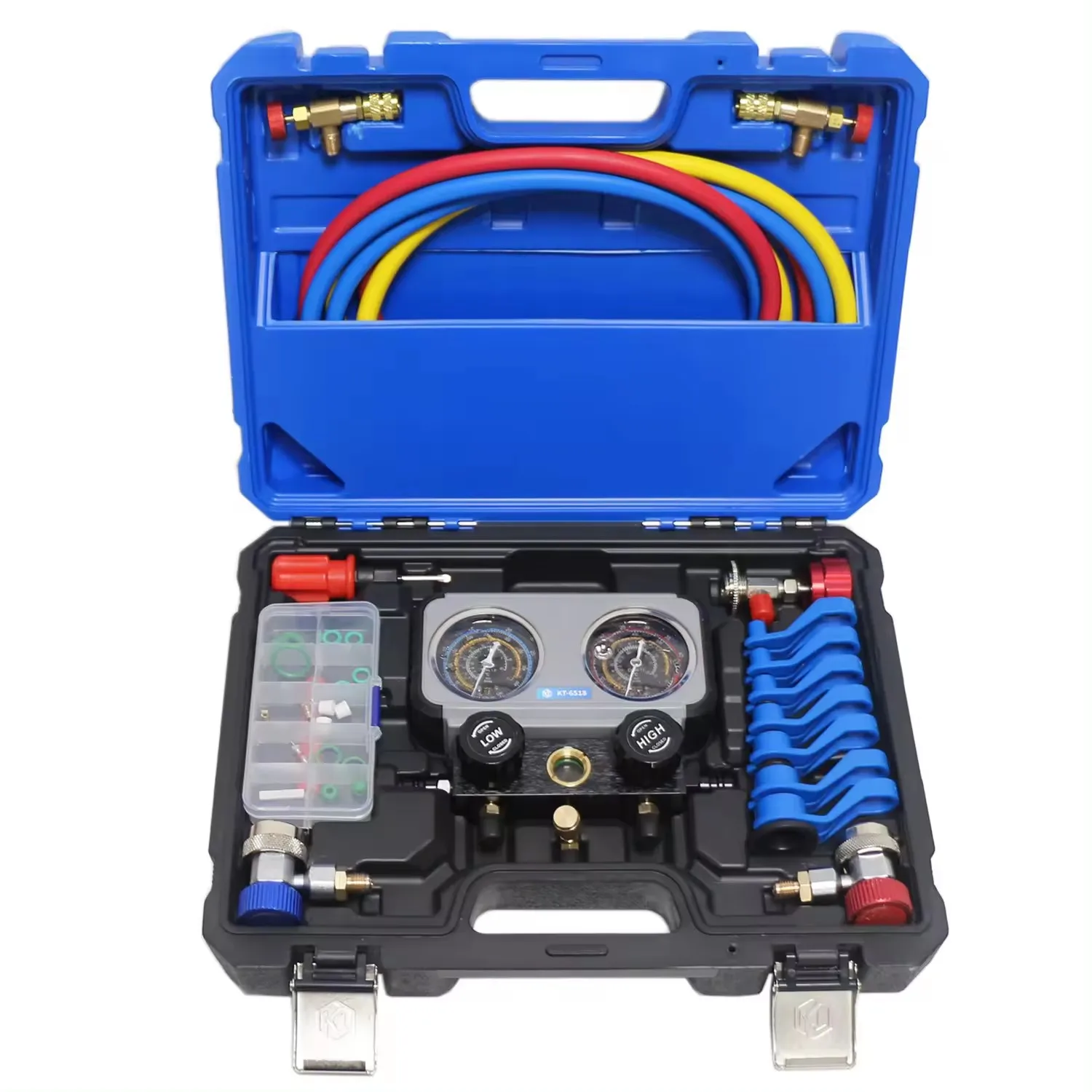 Auto-Air-Conditioning-Digital-Dual-Manifold-Meter-Set-Refrigerant-Gas ...