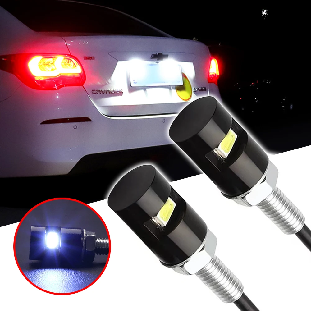 2-PCS-LED-Car-Motorcycle-License-Number-Plate-Lights-Lamp-Auto-Tail ...