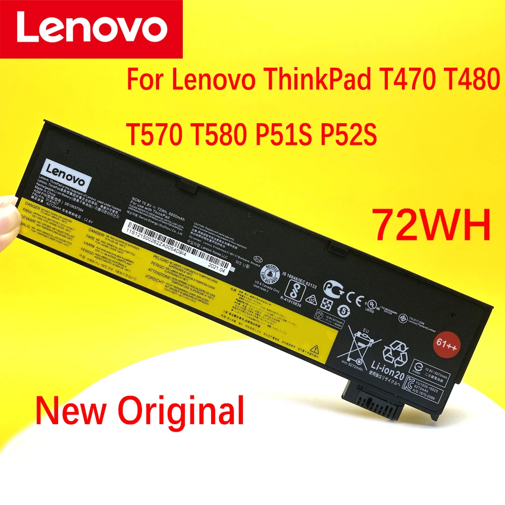 Lenovo Thinkpad T470 T480 T570 P51S 01AV427 01AV423 SB10K97580 NEW ...