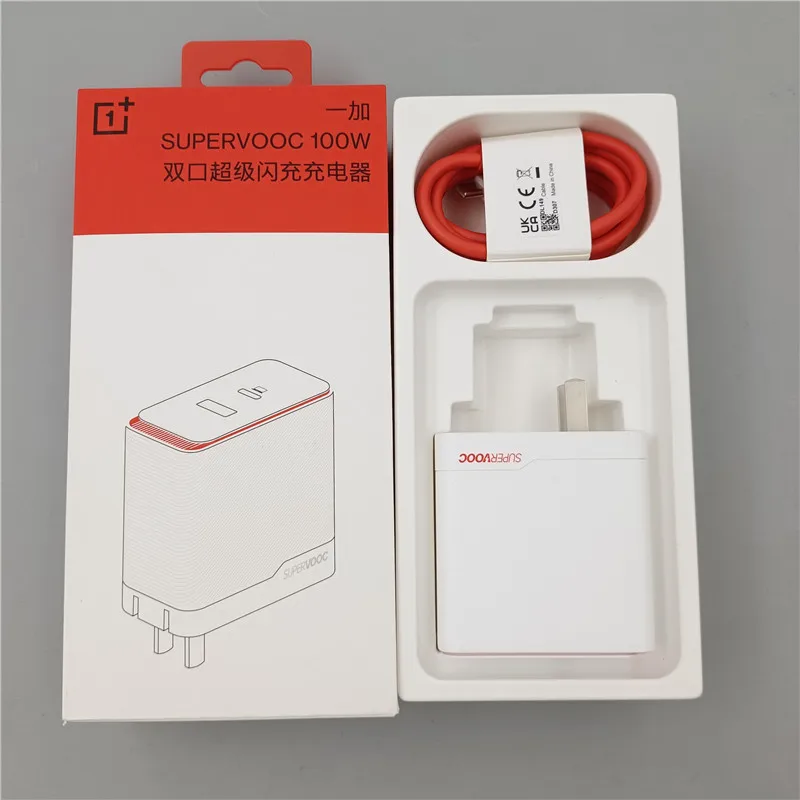 Original-Oneplus-100W-Dual-Port-Fast-SuperVooc-Charger-1M-10A-EU-UK-US ...