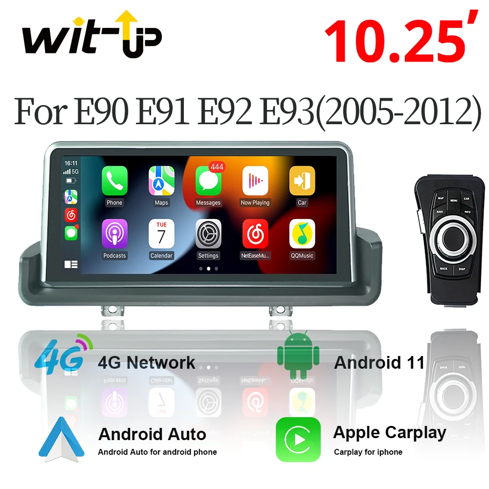 Wit-up For Bmw E90 E91 E92 E93 10.25" Upgrade Radio Android 11 Aftermaket Gps Navi Carplay ...