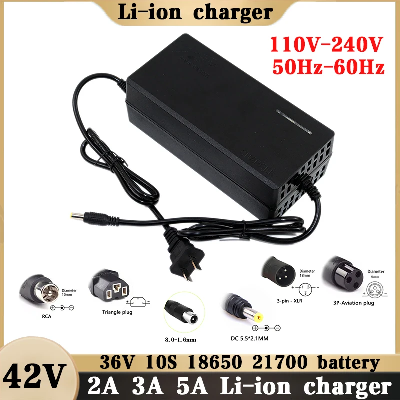 36v2a 3a 5a Battery Charger Output 42v 2a 3a 5a Charger Ac100-240v ...