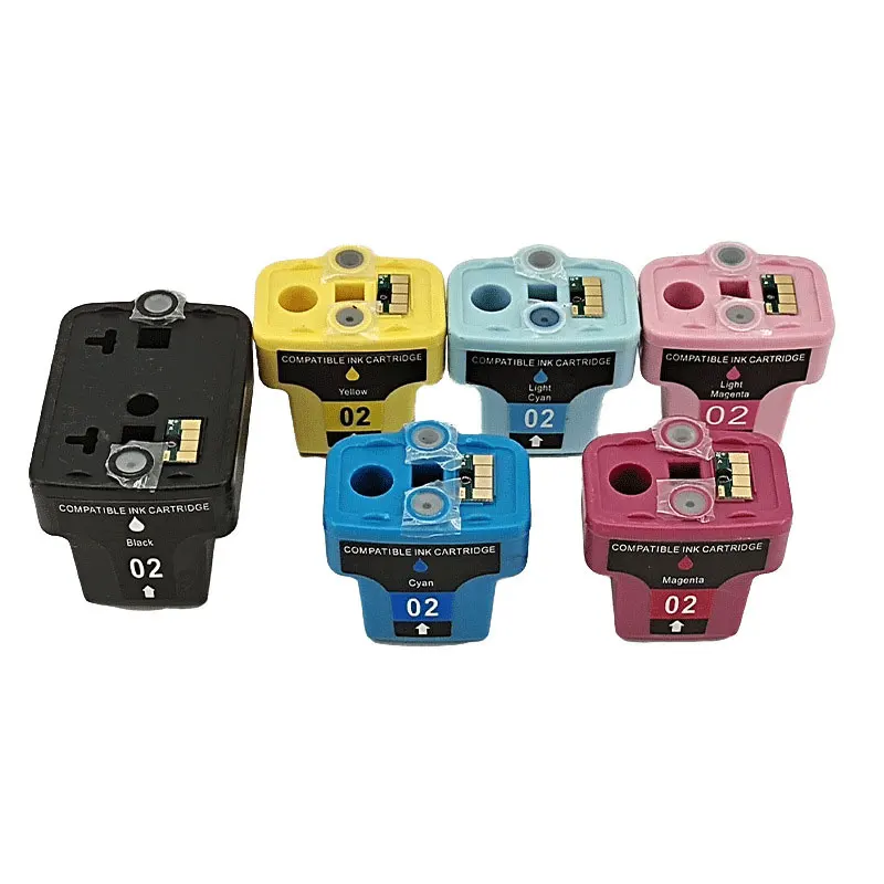 Compatible for HP02 ink cartridge 02 HP Photosmart C7180 C7280 D7145 ...