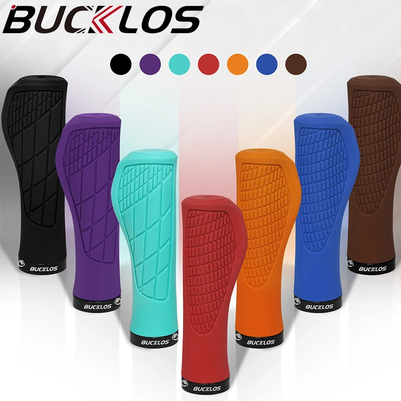 BUCKLOS Mountain Bike Grips Rubber Shockproof Bicycle Cuffs Mtb Grip ...