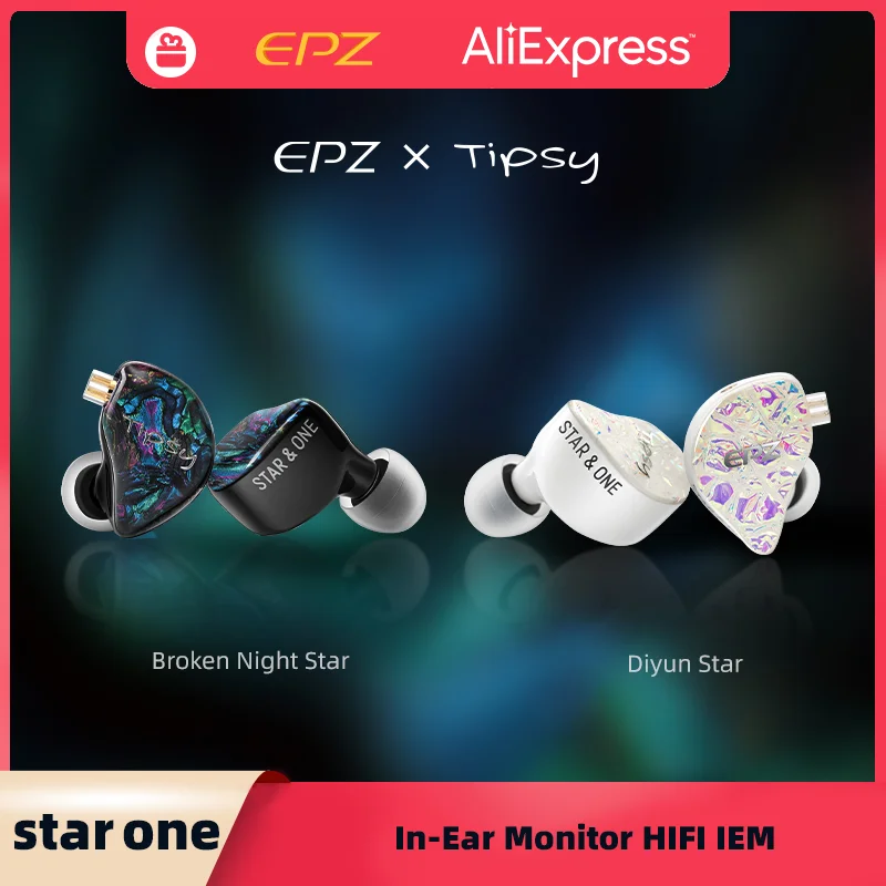 EPZ-X-Tipsy-Star-One-Monitoring-Earphones-In-Ear-Wired-IEM-Hifi-Sing ...