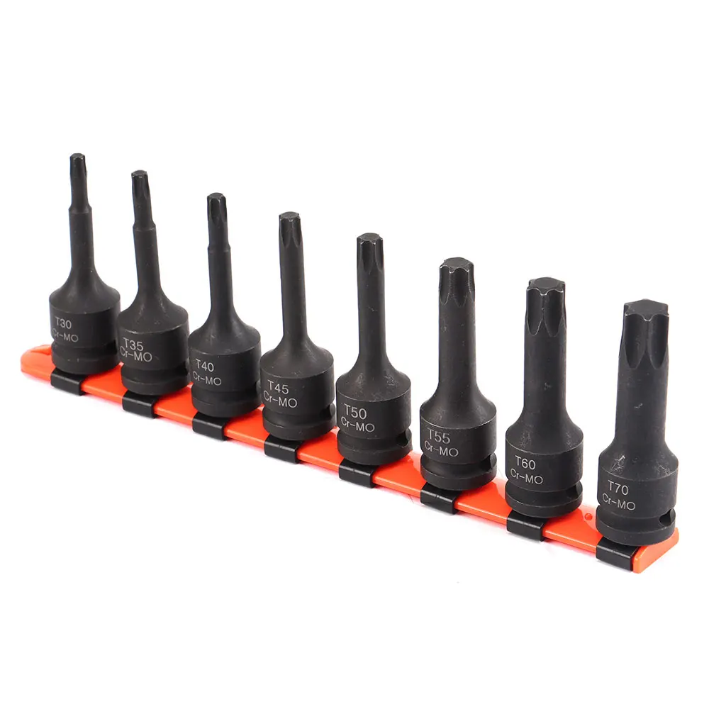 8Pcs-T30-T35-T40-T45-T50-T55-T60-T70-Torx-Socket-Set-with-Plastic-Rack ...