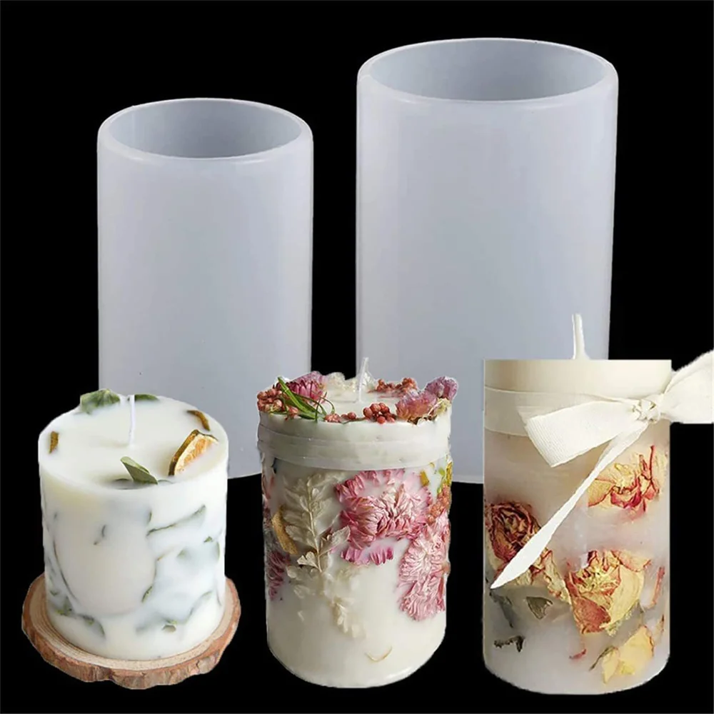 3D-Cylinder-Shape-Candle-Silicone-Mold-DIY-Cented-Candle-Soap-Mould ...