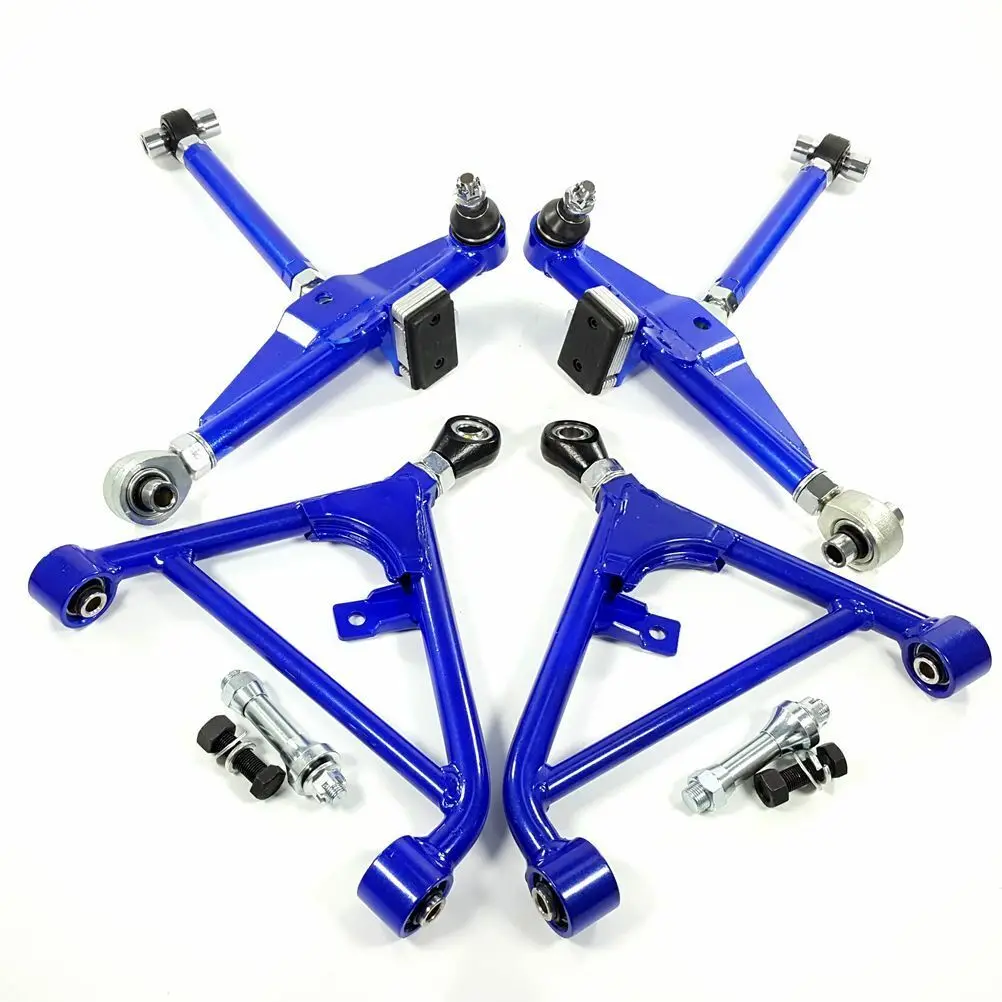 Adjustable Front+rear Lower Control Arms Suspension Kit For Nissan ...