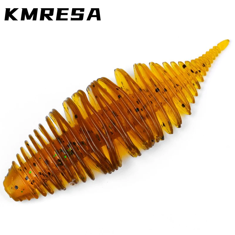 KMRESA 5PCS Fishing Lure Bellows Gill Worm Fishing Lure 7.5cm/6g Larva ...