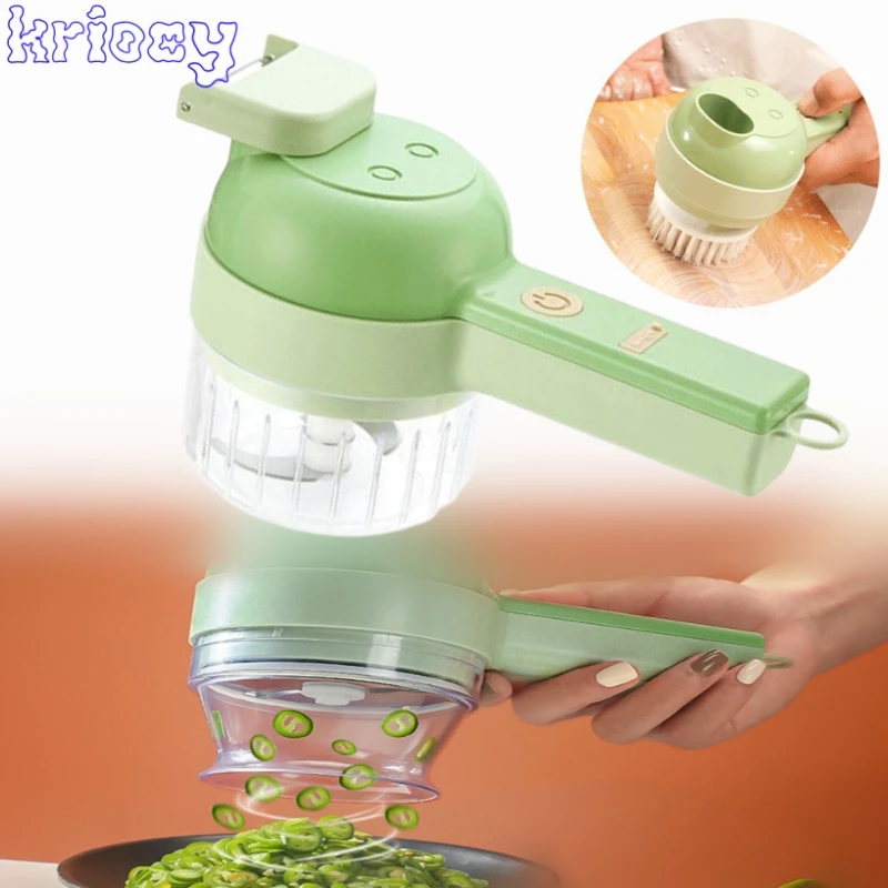 4-In1-Multifunctional-Electric-Vegetable-Cutter-Slicer-Garlic-Mud ...