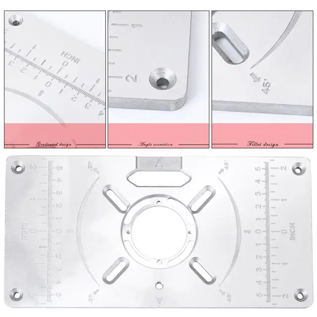 1 Állítsa Be Az Útválasztó Asztal Betéteket Alumínium Ötvözet Őrzőgép ...