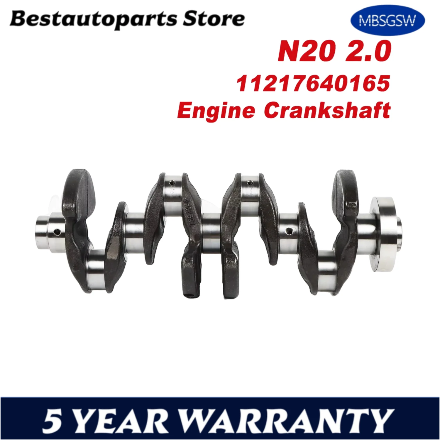 N20B20 N20 2.0 New Engine Crankshaft 11217640165 11217599247 ...