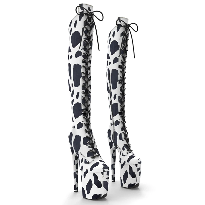 Leecabe-20CM-8inches-Suede-Cow-pattern-Upper-Fashion-trend-closed-toe ...