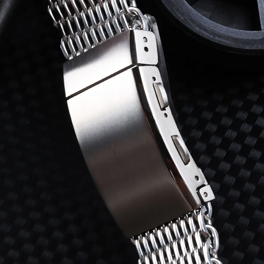 20-22mm-Stainless-Steel-Watch-Clasp-18mm-Brushed-Extendable-Adjustable ...