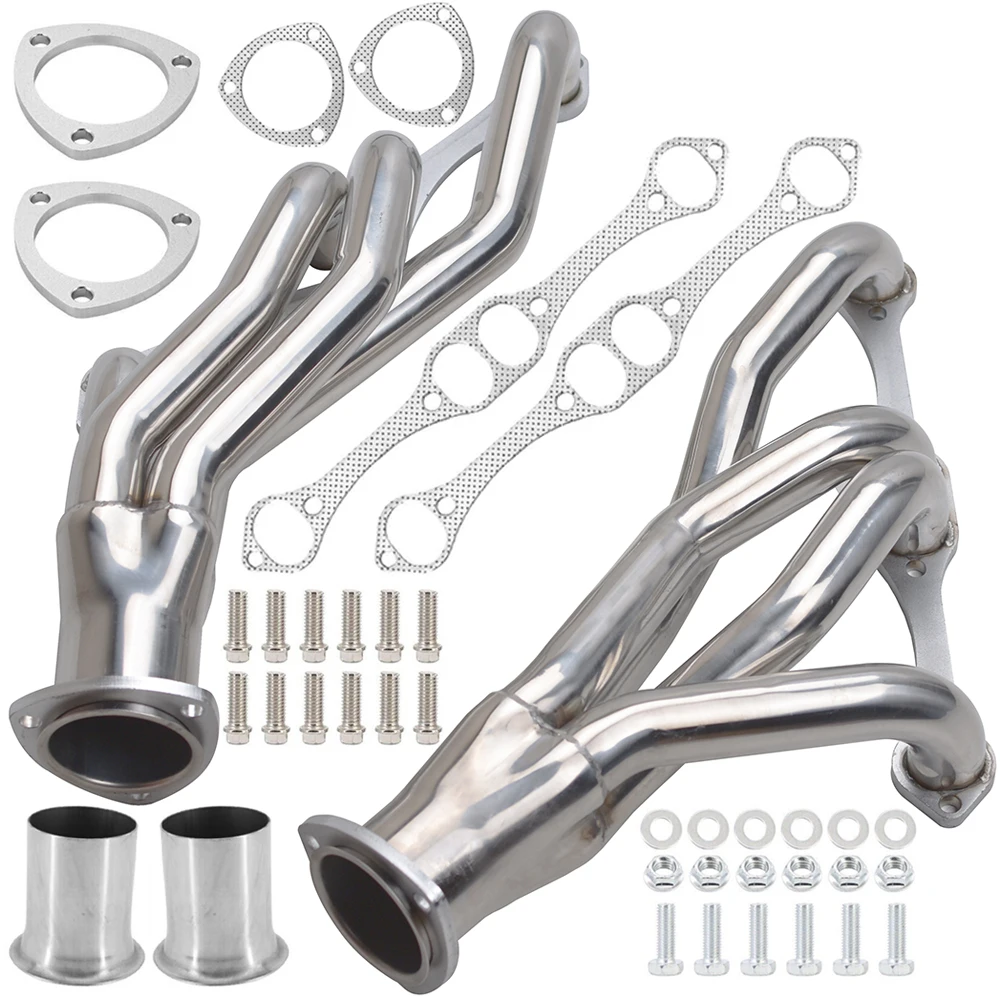 Stainless-Steel-Headers-For-Chevy-Small-Block-SB-V8-262-265-283-305-327 ...