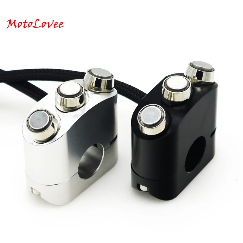 Motolovee Cnc Aluminum 22mm Motorcycle Switches Handlebar Mount Switch ...