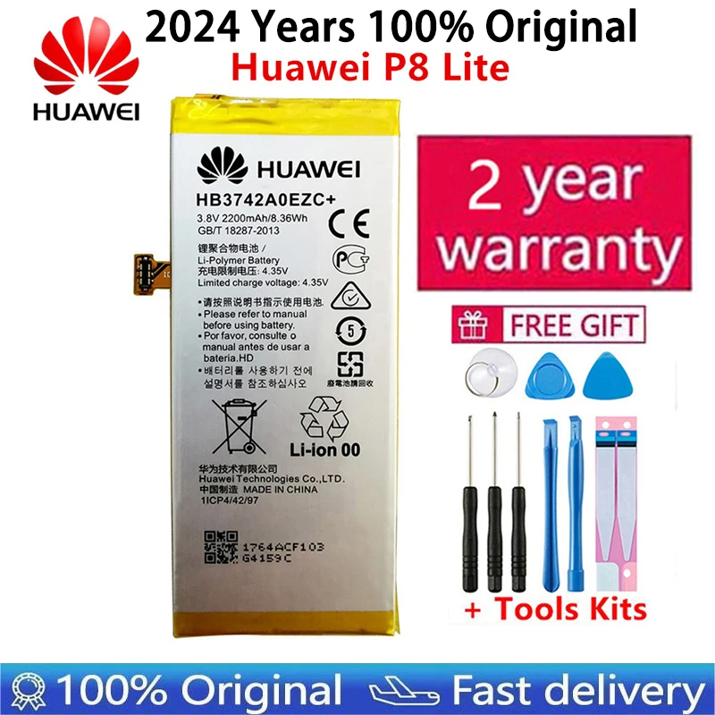 Bater-a-de-iones-de-litio-HB3742A0EZC-Original-para-tel-fono-Huawei-P8 ...