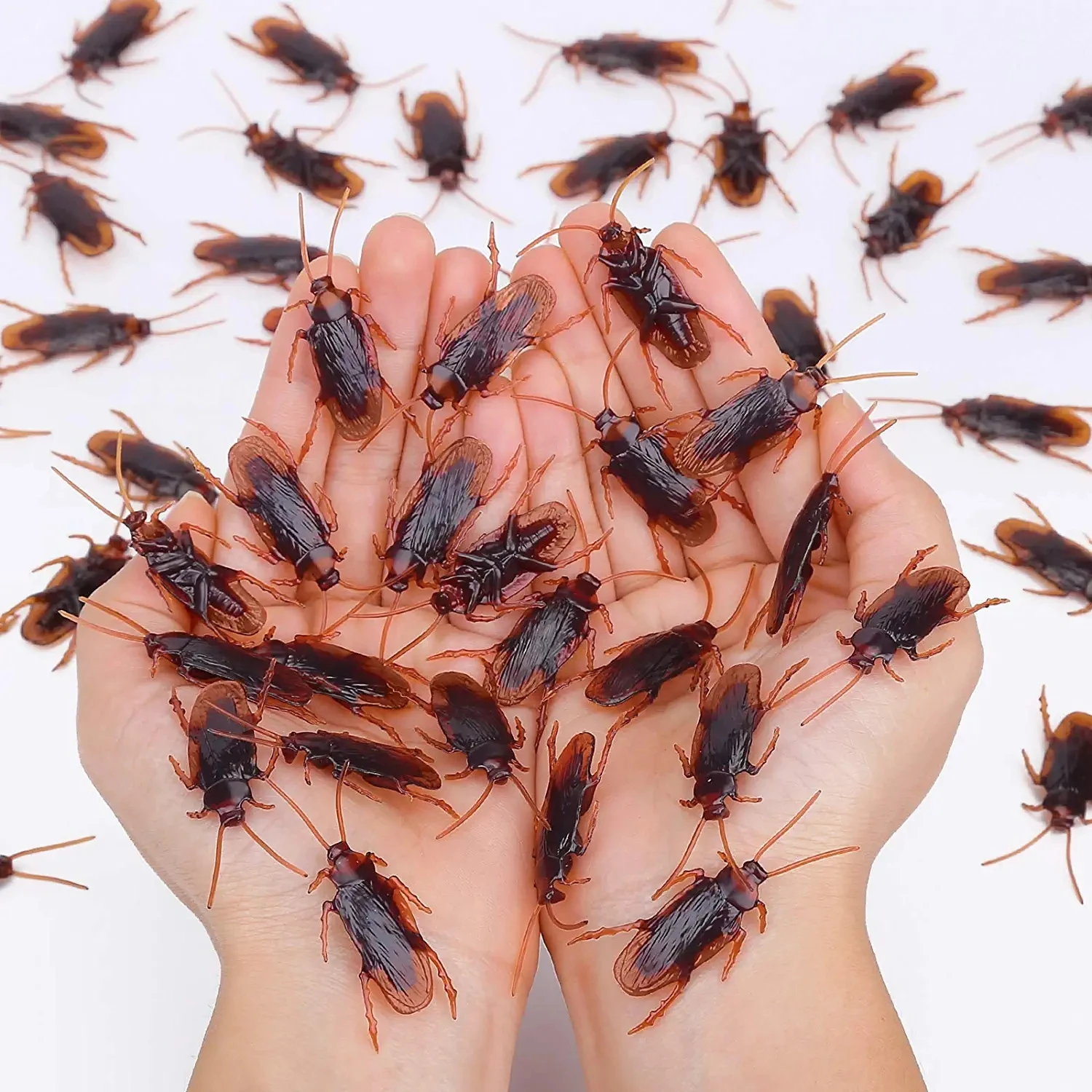 12pcs-Artificial-Fake-Cockroach-Halloween-Props-Funny-Trick-Joke-Toys ...