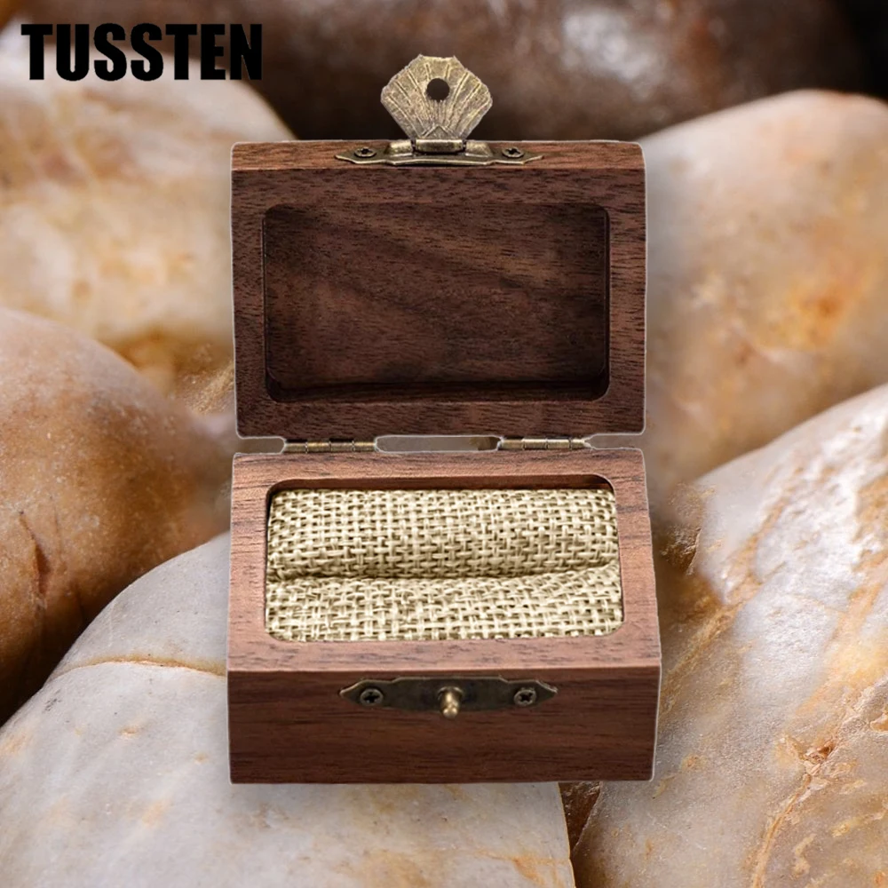 TUSSTEN-High-end-Black-Walnut-Ring-Box-Proposal-Ceremony-Portable ...