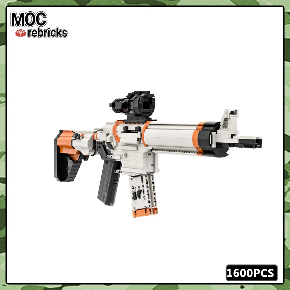 Firearms-Series-MOC-Bricks-M4A4-Carbine-Assault-Building-Block-Gun-Can ...