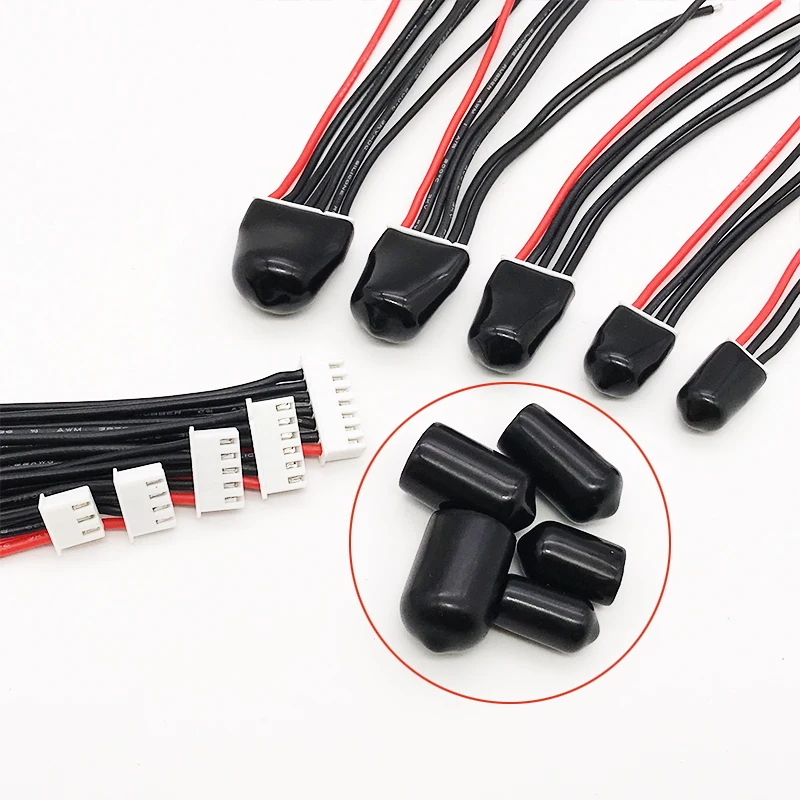 10PCS Rubber Terminal Insulated Protective Cover Caps Sparkproof ...