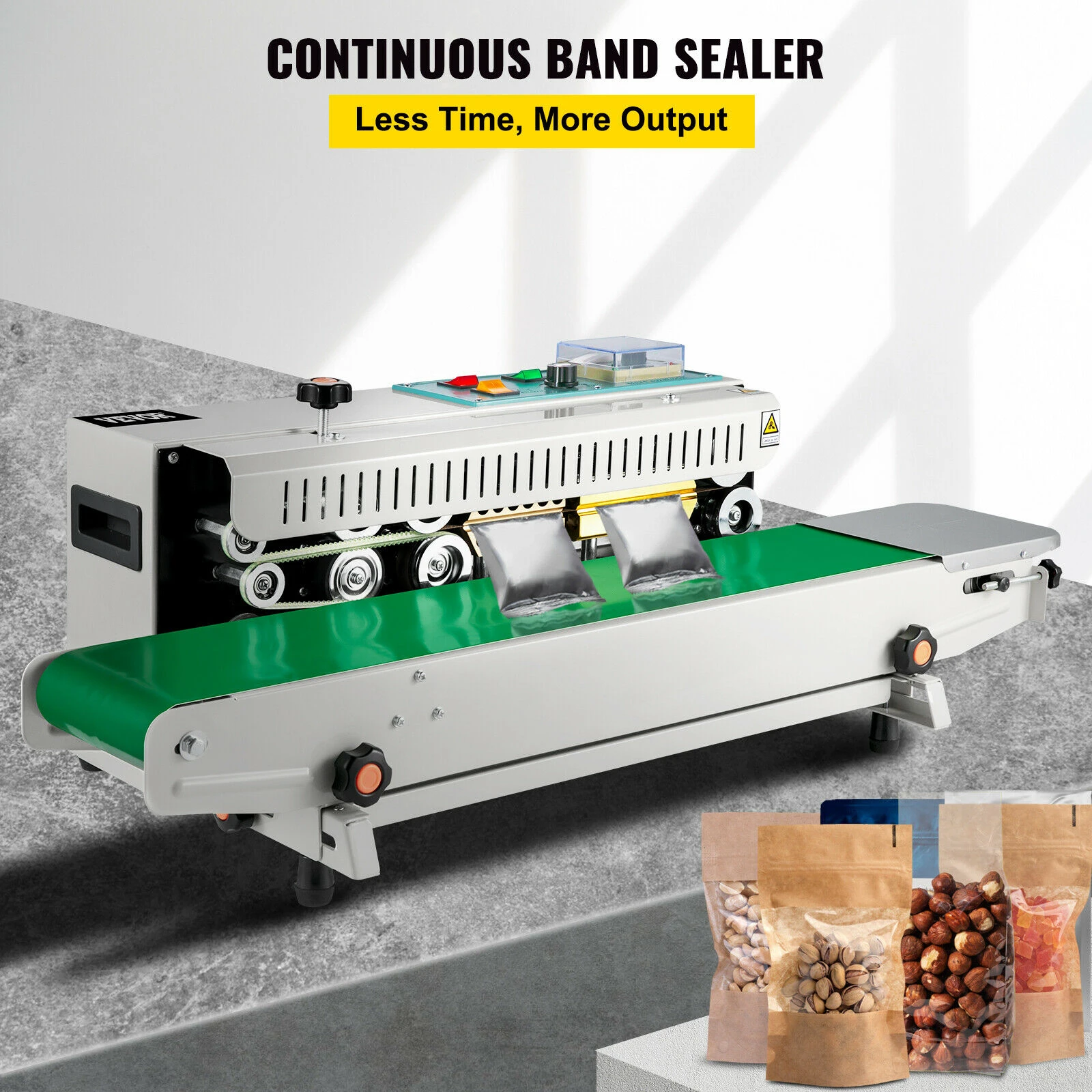 FR-900 Plastic Bag Band Sealing Machine Sealer Auto Horizontal Bag ...