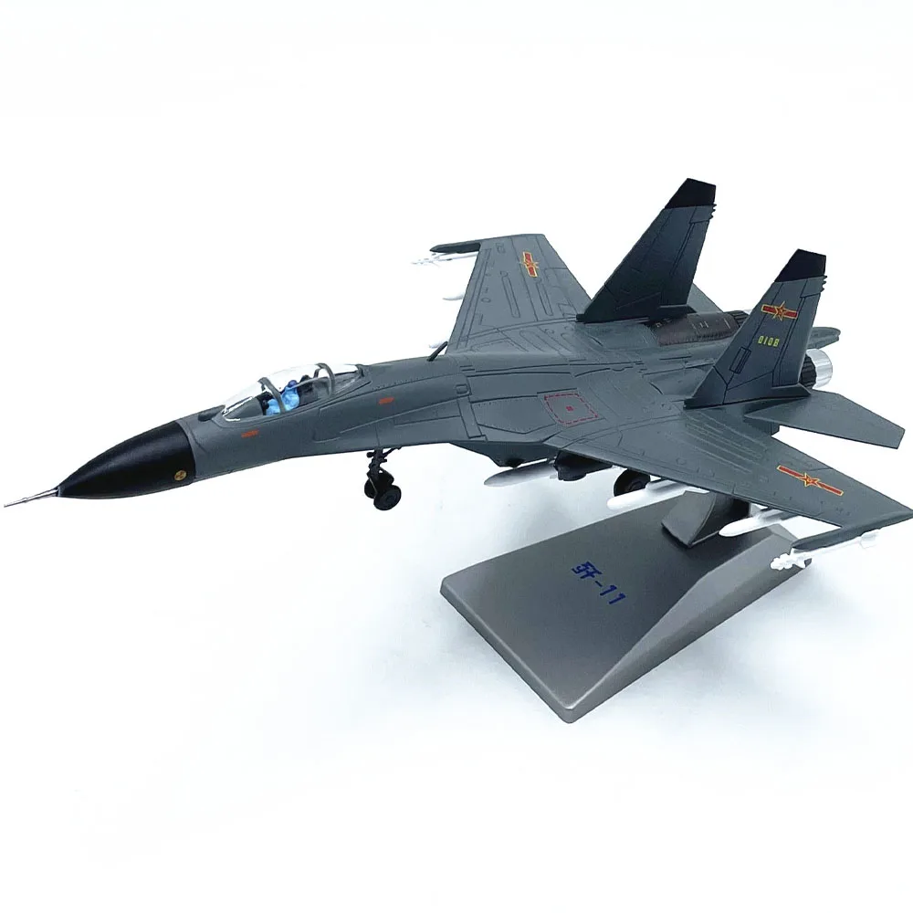 Diecast-1-100-Scale-Chinese-J-11-Fighter-J11-Simulation-Aircraft-Model ...